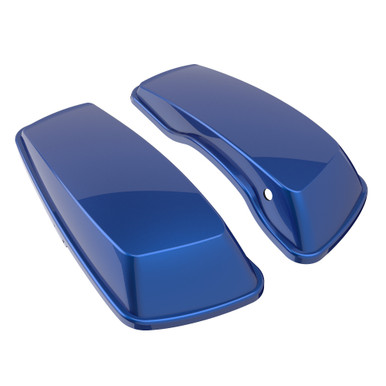 Advanblack Superior Blue Standard Normal Stretched Saddlebag Lids for ...