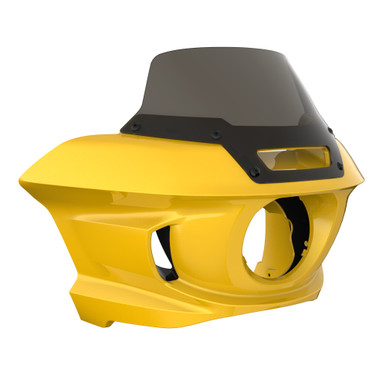 Chrome Yellow Low Rider ST Style Front fairings Smoke Windshield ...
