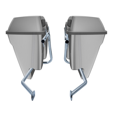 Charcoal Pearl Stretched Saddlebag Conversion Kit w/ Latch Hardware for ...