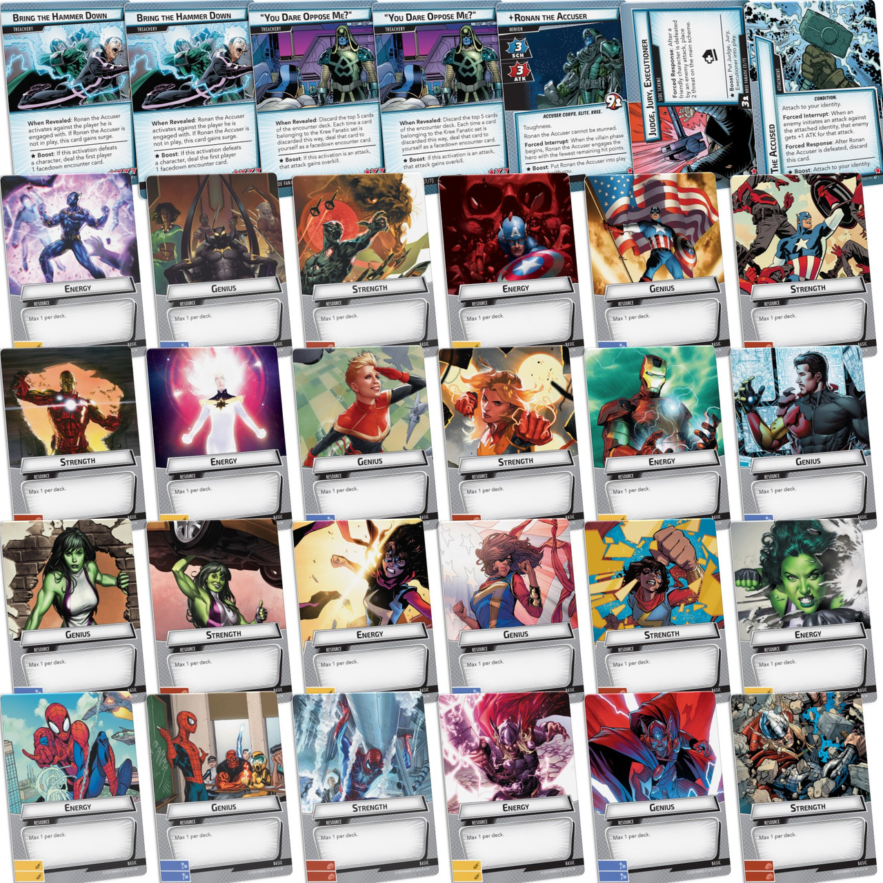Marvel Champions: The Card Game Print and Play cards