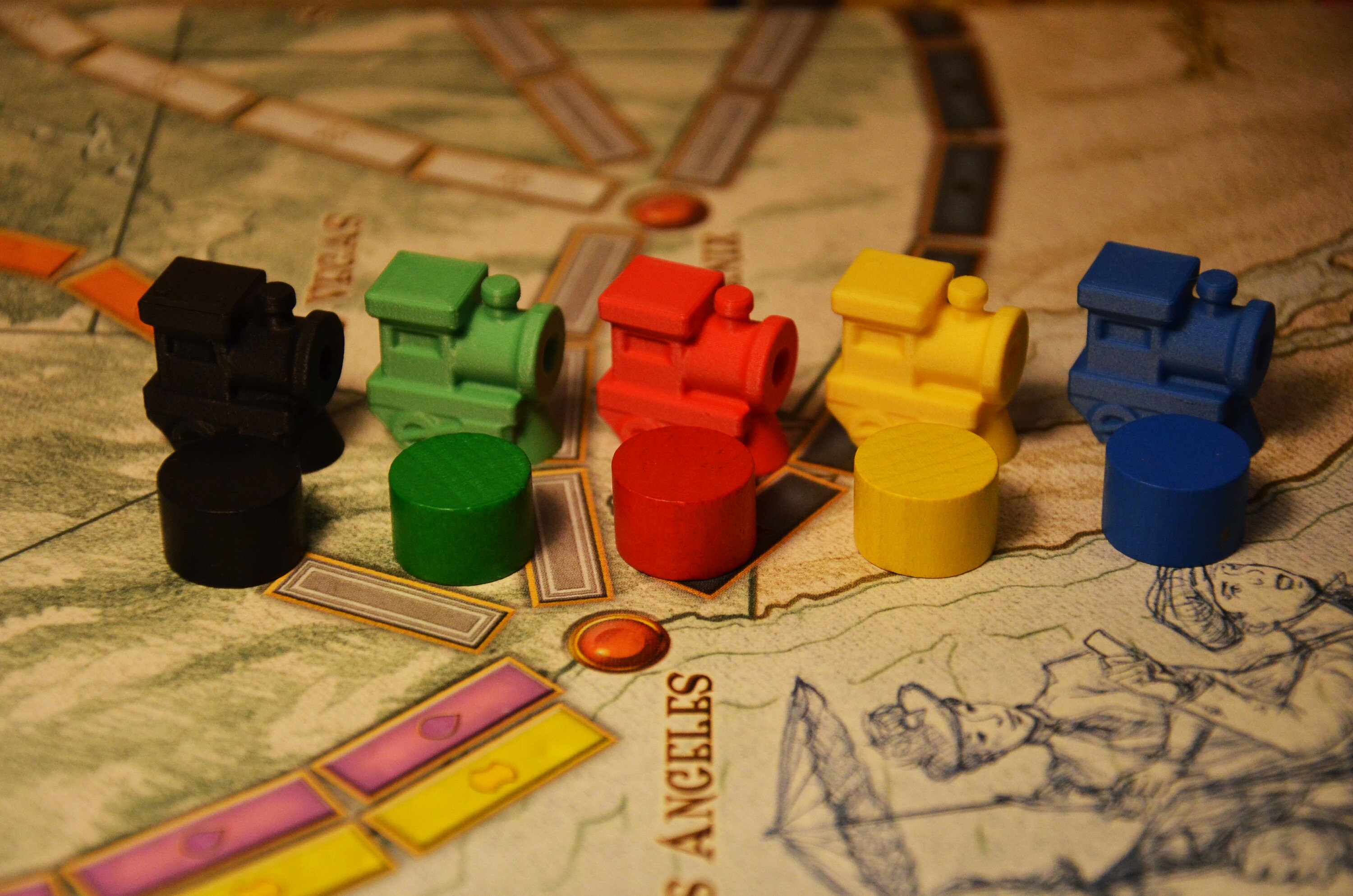 Ticket To Ride Board Game Trains Markers Scoring Trackers - Lucky ...
