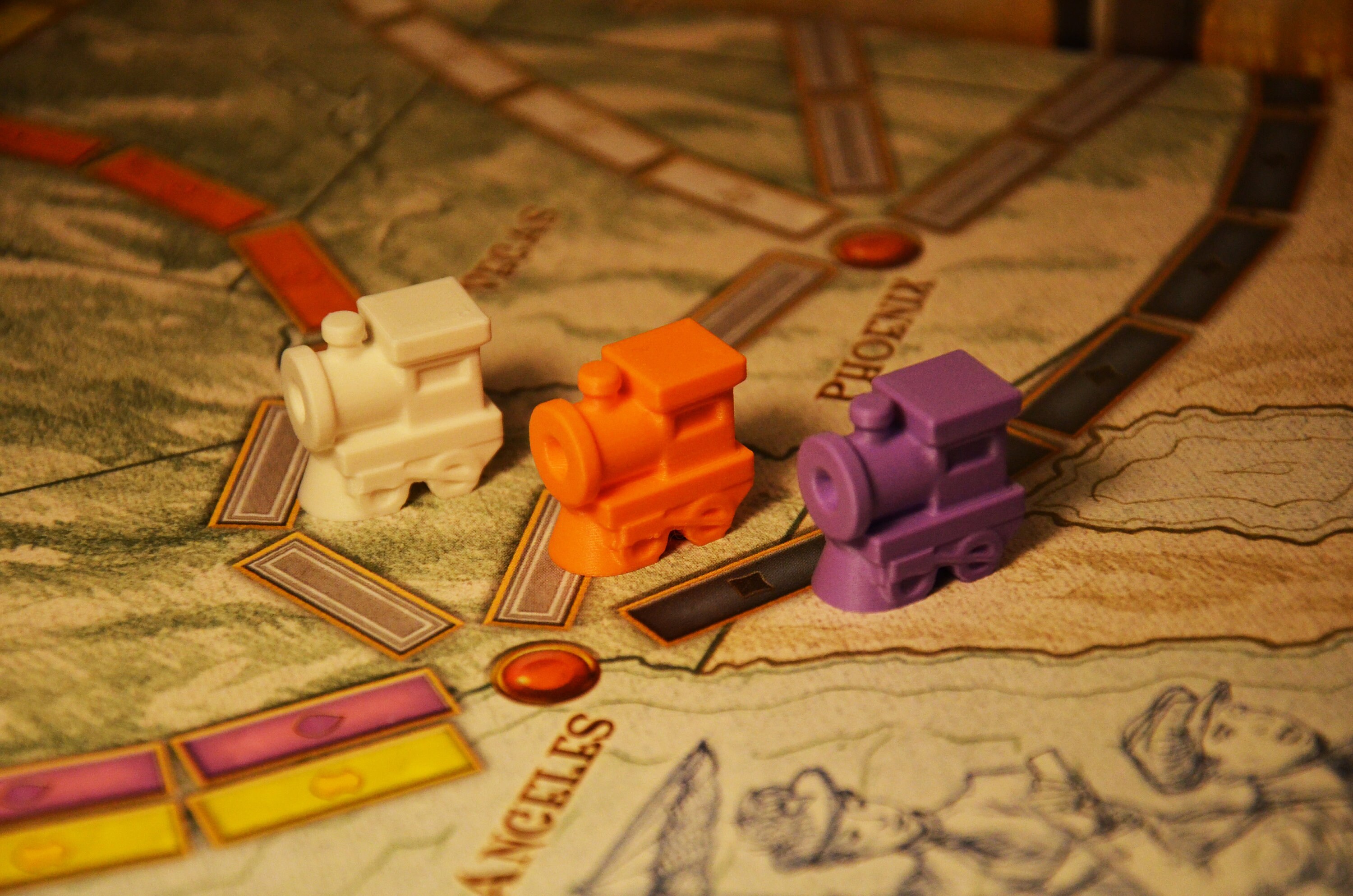 Ticket To Ride Board Game Trains Markers Scoring Trackers - Lucky ...