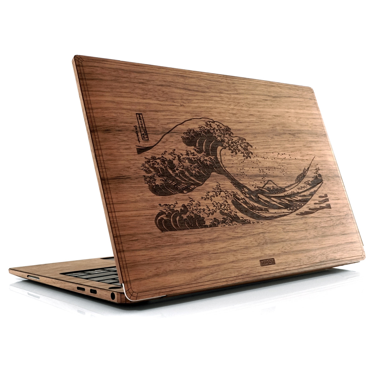 Real Wood cover for Dell XPS laptops |Toast | Made in USA