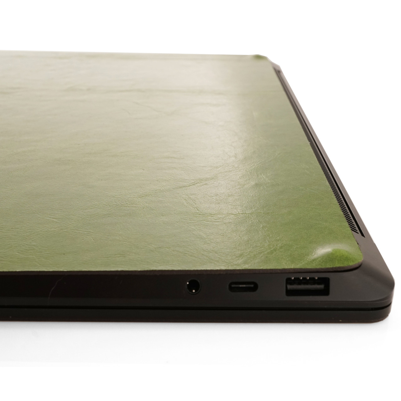 Leather Surface Laptop Bottom Cover - Toast