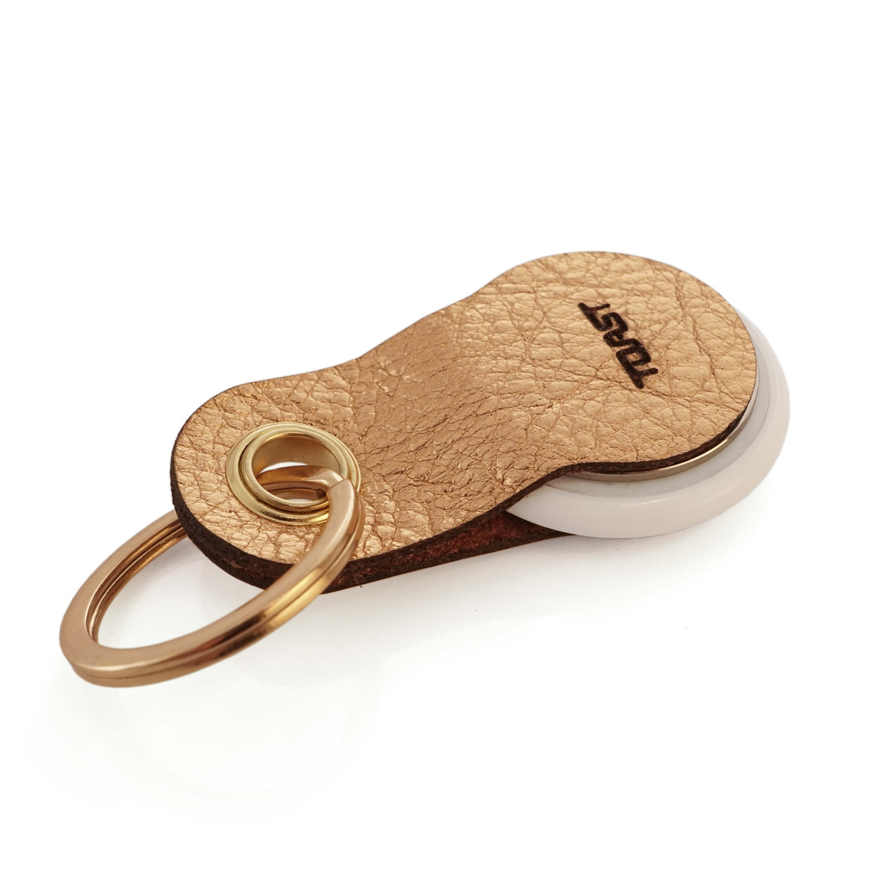 Apple AirTag leather key ring |Toast | Made in USA