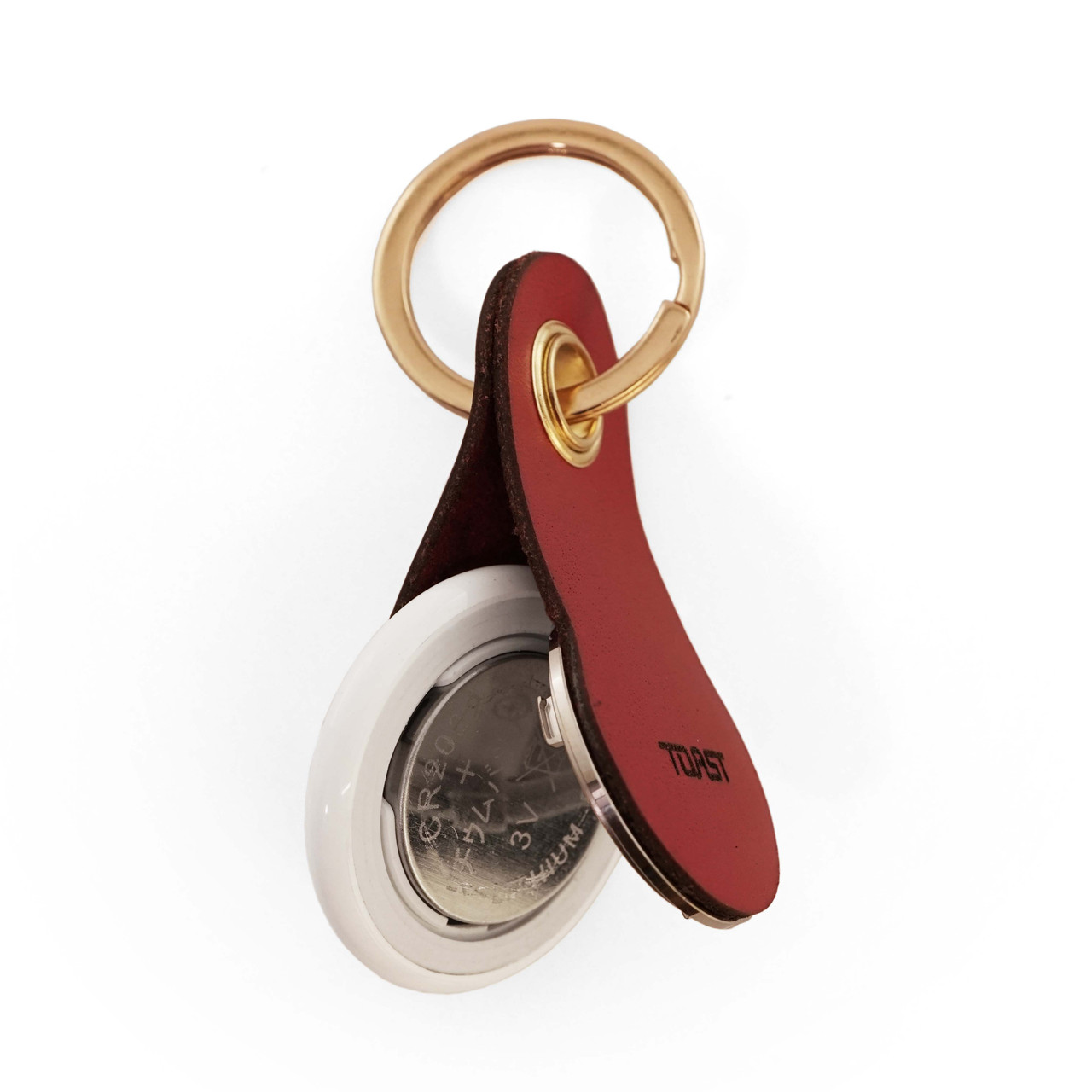 Apple AirTag leather key ring |Toast | Made in USA