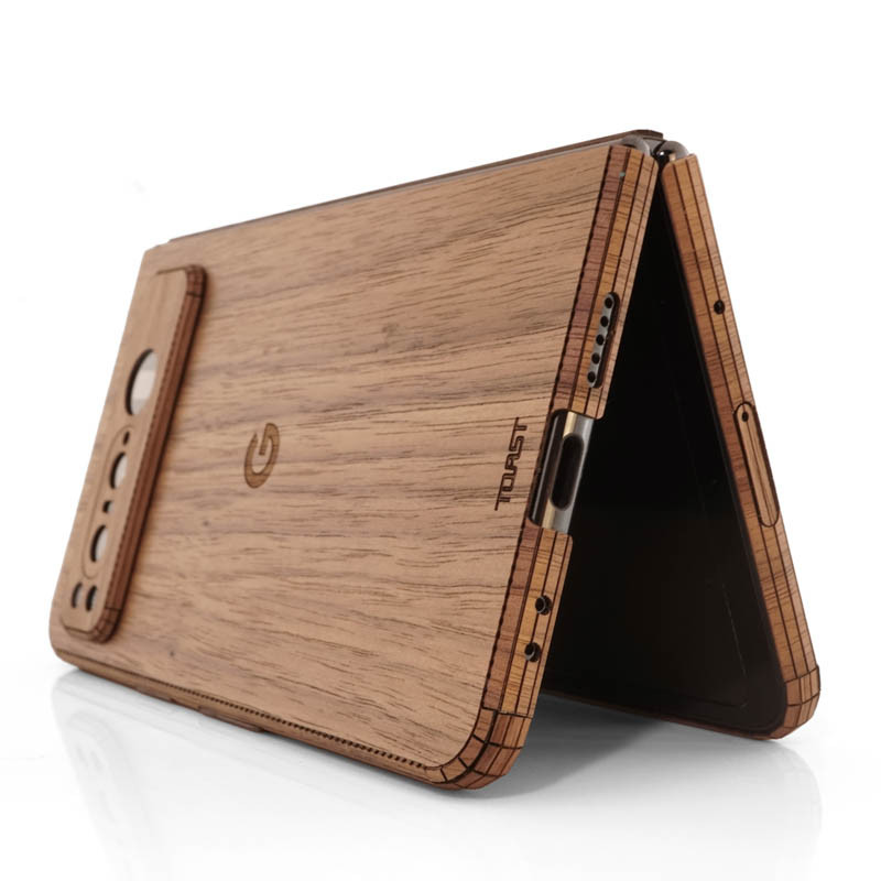Real Wood Pixel Fold Covers |Toast | Made in USA