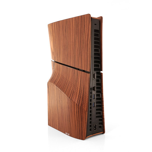 Real Wood PlayStation PS5 Slim Console Covers |Toast | Made in USA