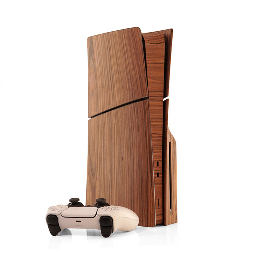 Real Wood PlayStation PS5 Slim Console Covers |Toast | Made in USA
