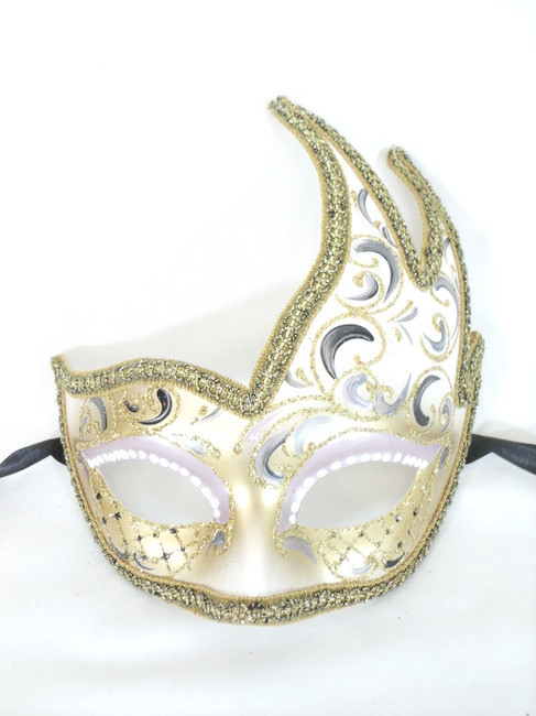 Light Pink Colombina Onda Anna Eco Venetian Mask SKU N434lpi - VENICE BUYS