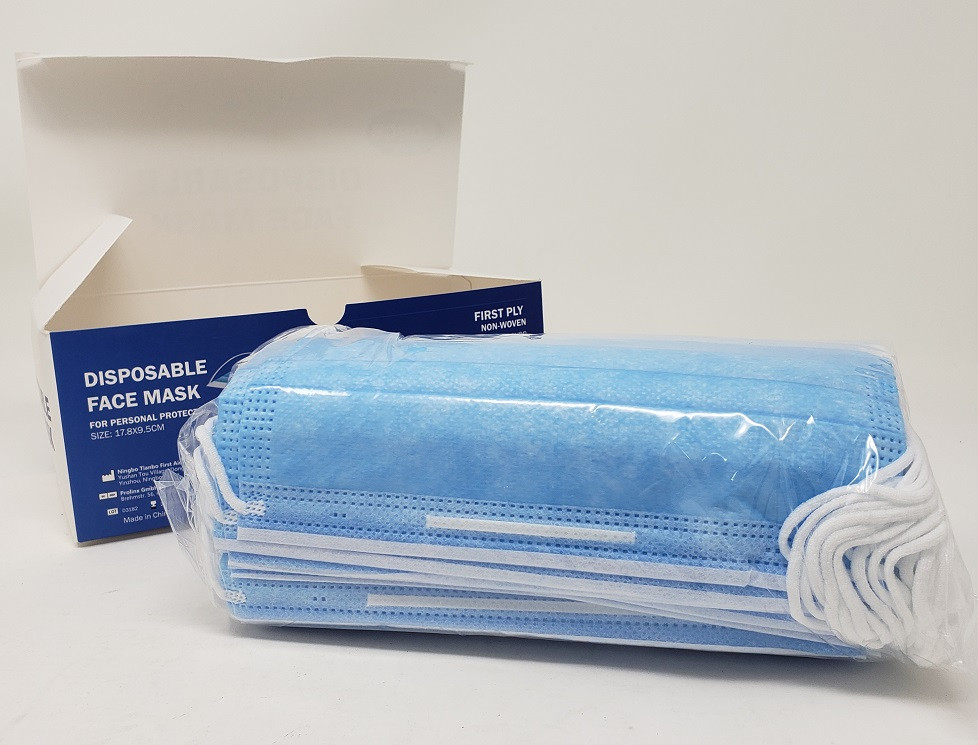 Disposable Face Masks (50 pack) - paddlepro