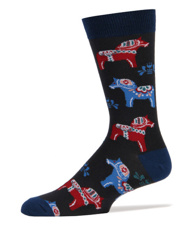 Oooh Yeah! Men's Crew Socks (Pink Elephant) (Dala Hrose) - paddlepro
