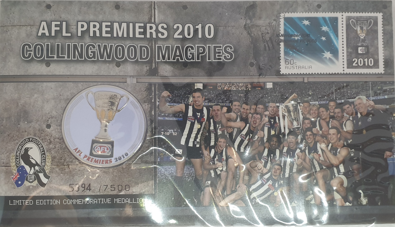 2010 Australia Collingwood Magpies Afl Premiers Limited Ed Medallion
