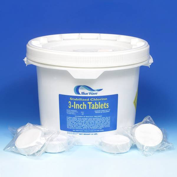 3" Tri-Chlor Chlorine Tablets 25 lb. Pail