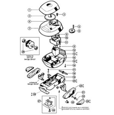 Hayward Black Pool Vac Wing Kit - AXV604BKP