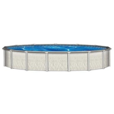 Barbados 27' Round 52" Steel Pool with 7.5" Top Seat