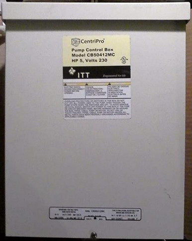 Goulds 5 HP 230V CentriPro DLX Control Box w/ Magnetic Contactor ...