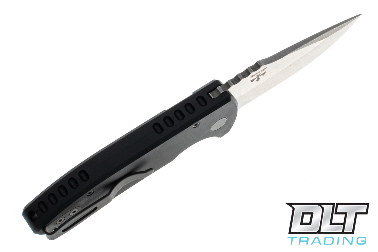 Pro Tech Sbr Black Textured Handle Two Tone Blade