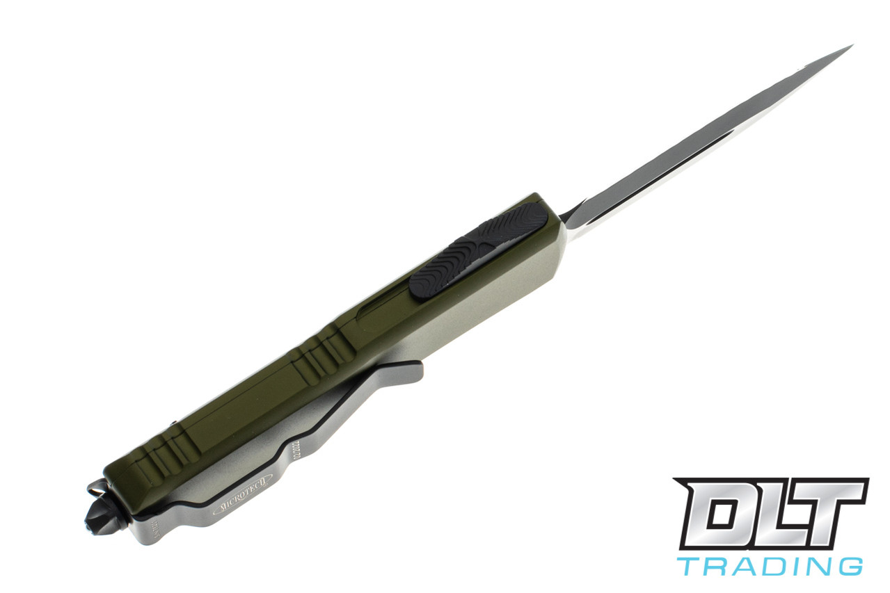 Microtech Utx 85 De Od Green Handle Black Blade