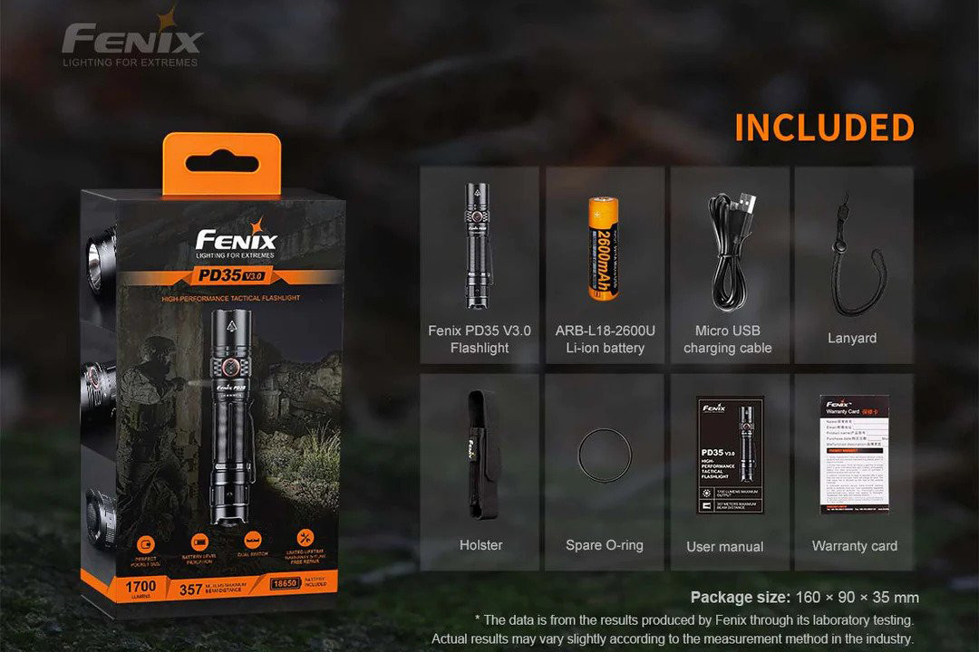 Fenix PD35 V3.0 Flashlight - DLT Trading