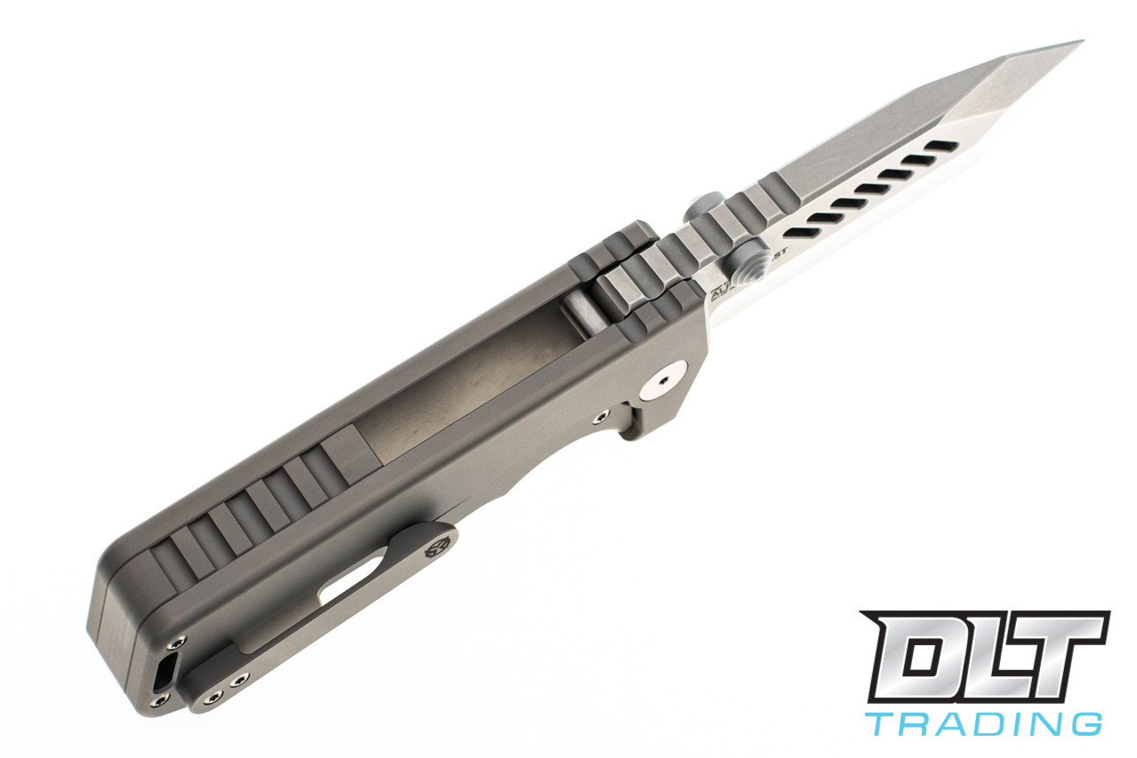 PMP Alpha Beast - Beasted Blasted Titanium - Stonewashed Blade - DLT ...