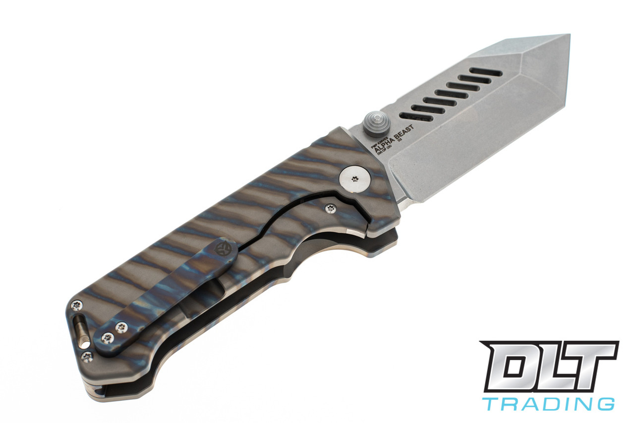 PMP Alpha Beast - Flamed Titanium - Stonewashed Blade - DLT Trading