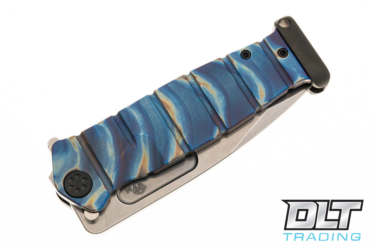 Medford USMC Fighter Flipper - Tumbled MagnaCut - Flamed & PVD Titanium ...