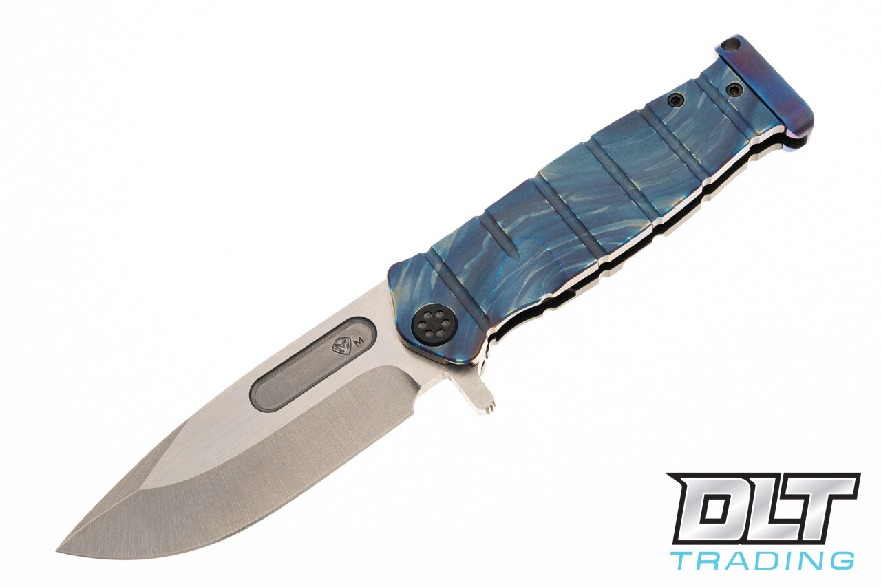 Medford USMC Fighter Flipper - Tumbled MagnaCut - Flamed & PVD Titanium ...