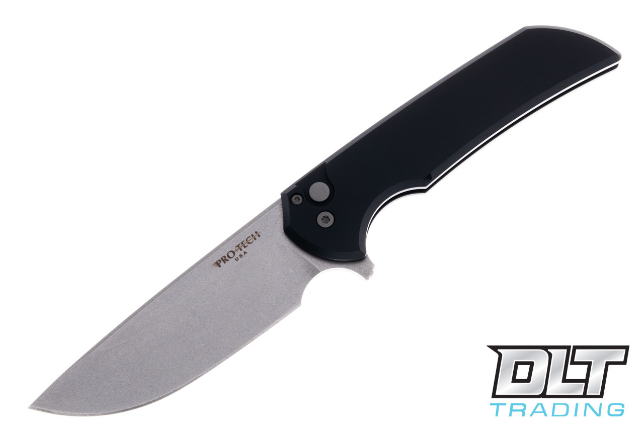 Pro Tech Mordax Black Handle Stonewashed Magnacut Blade Dlt Trading