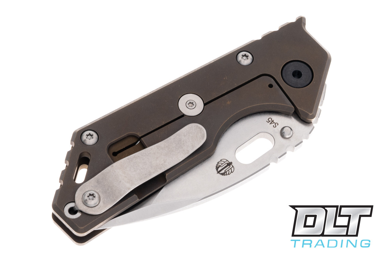 Strider .75 AR Drop Point Tumbled S45VN - Bronze Anodized Titanium ...