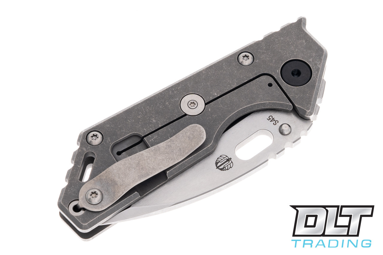 Strider .75 AR Tanto Tumbled S45VN - Tumbled Titanium - DLT Trading