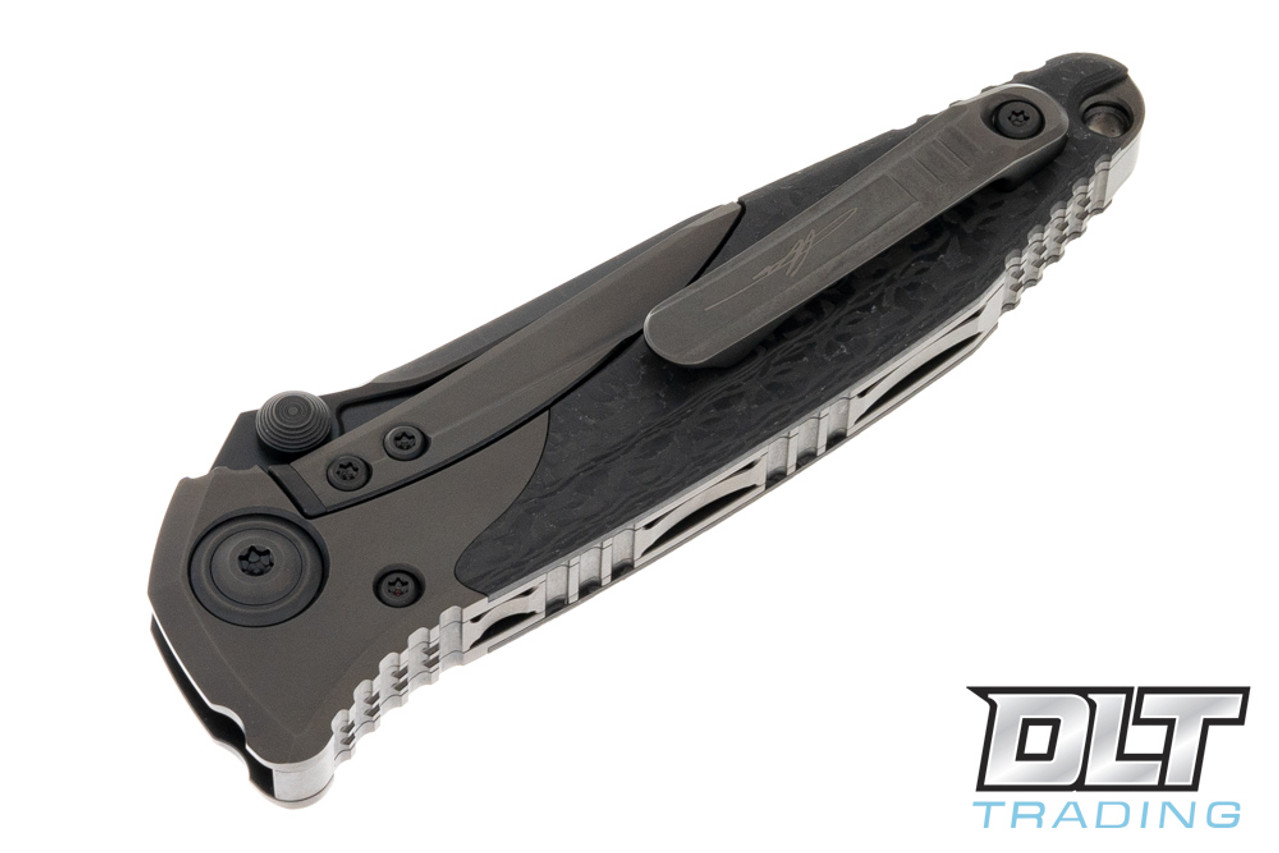 Microtech 260-1DLCTCFTIS Socom Bravo S/E - DLC Titanium Bolster - Carbon Fiber - DLC Blade - DLT ...