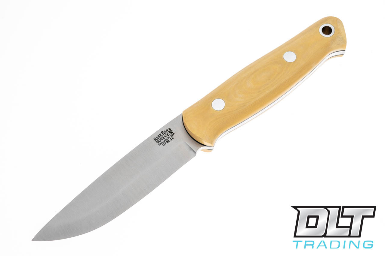 Bark River Bushcrafter II Antique Ivory Micarta - Black Liners
