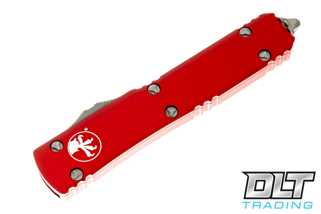 Microtech Ultratech D/E - Red Handle - Apocalyptic Blade