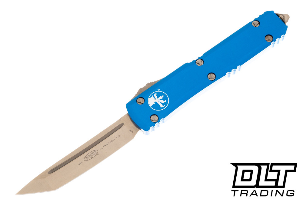 Microtech Ultratech T/E - Blue Handle - Bronze Blade