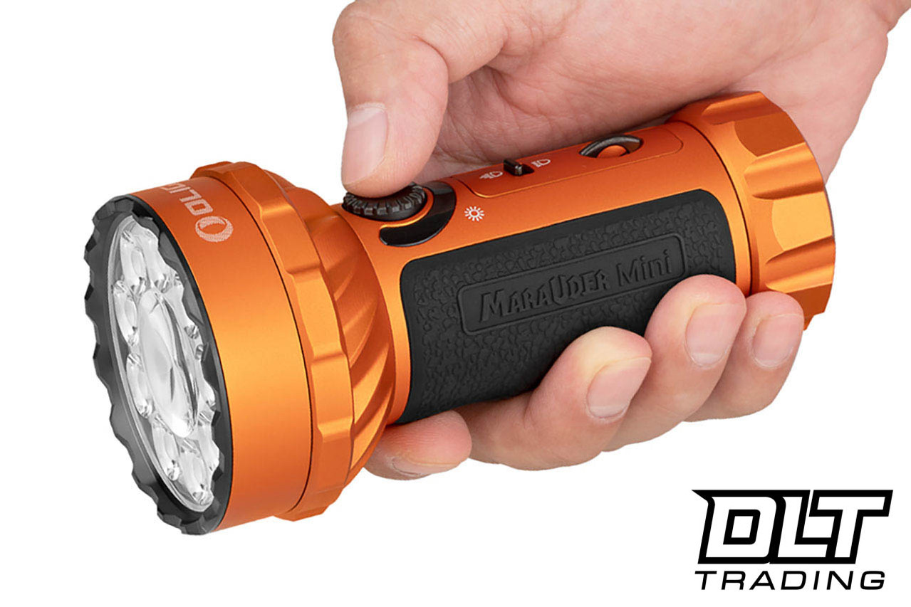 Olight Marauder Mini Powerful Led Flashlight - Orange - DLT Trading