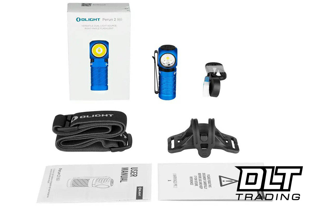 Olight Perun 2 Mini LED Rechargeable Headlamp - Blue - Cool White - DLT ...
