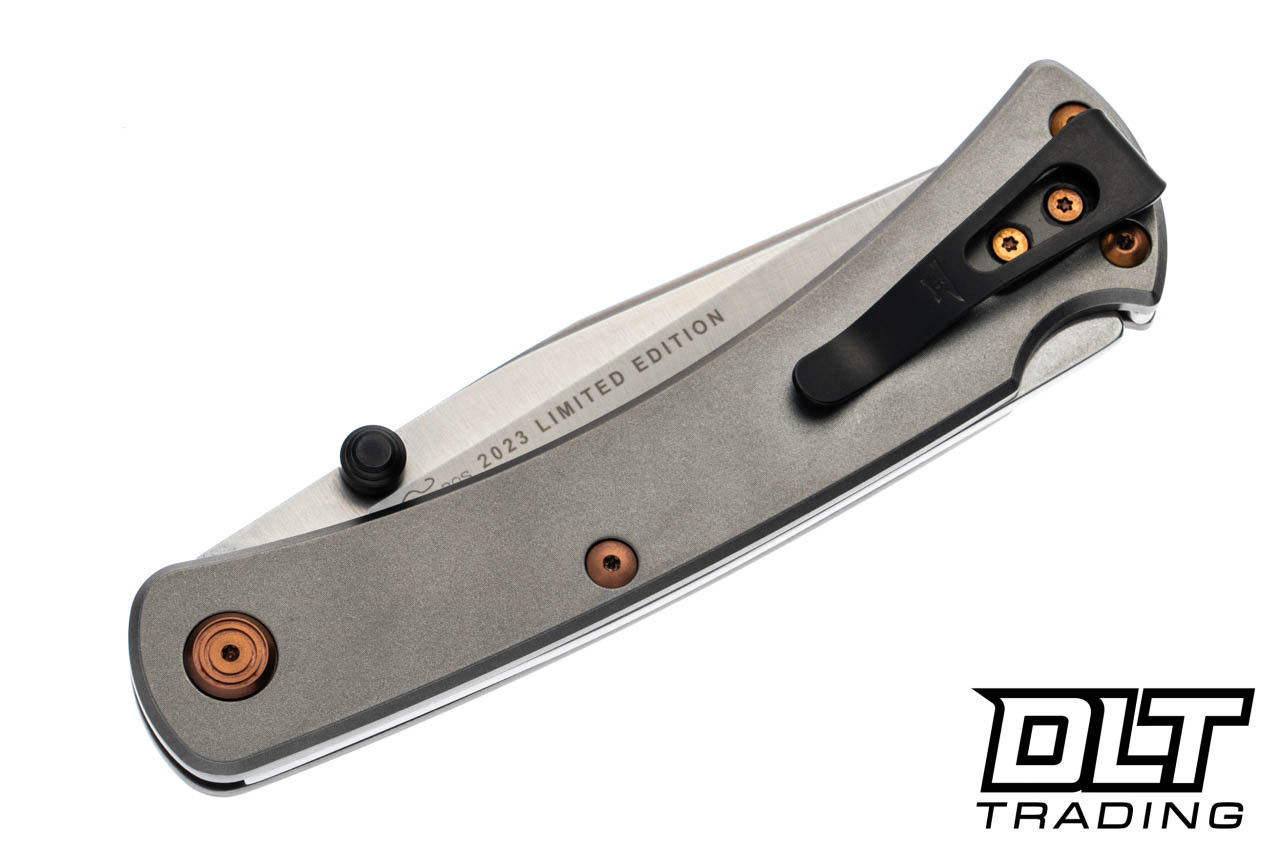 Buck 110 Slim Pro TRX - Beadblast Titanium - Bronze PVD - DLT Trading