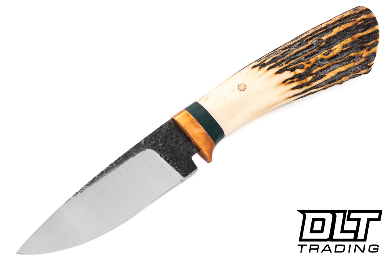 Wa Surls Wedowee Sambar Stag Vintage Emerald Paper Micarta Spacer