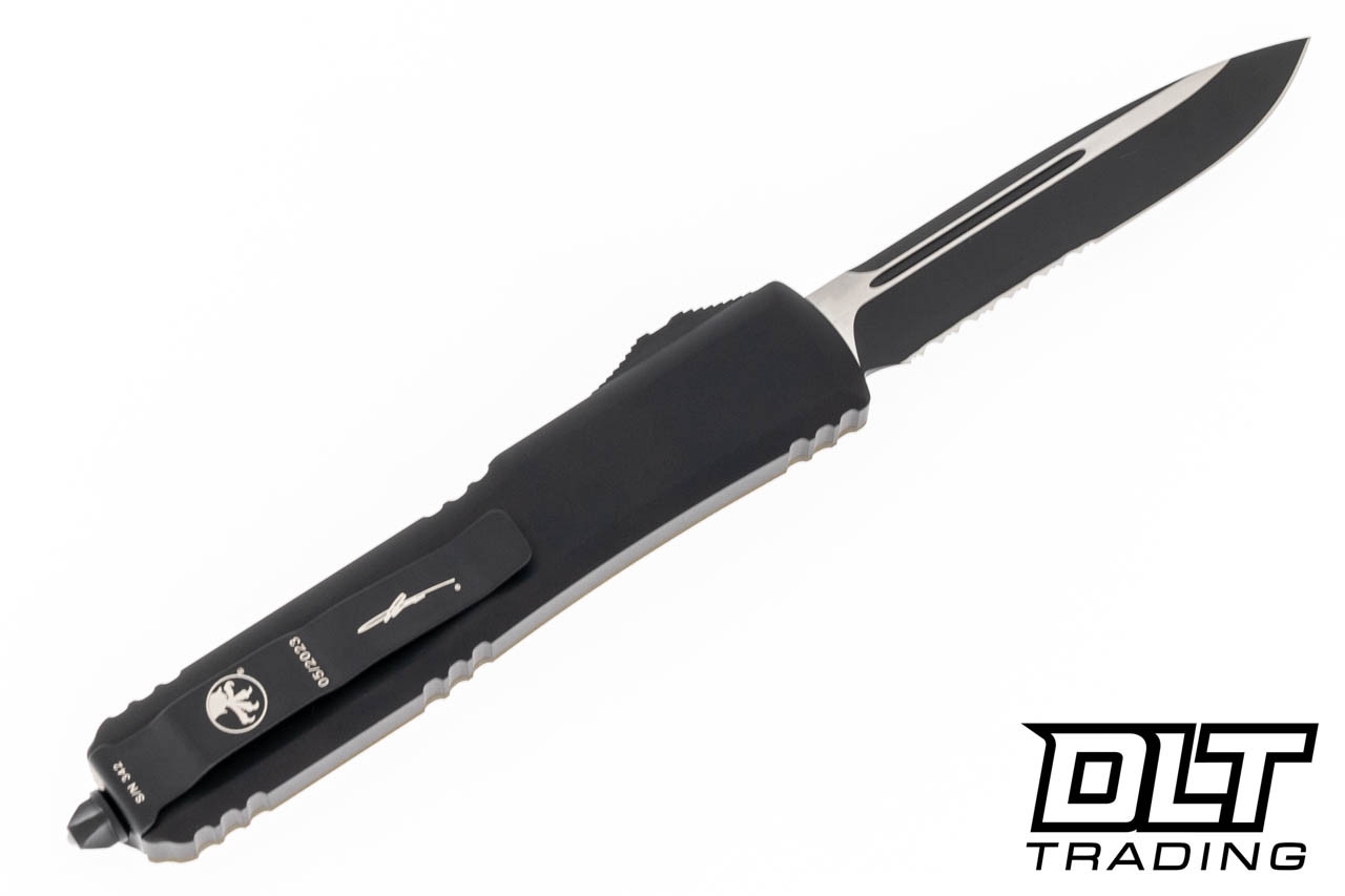 Microtech Ultratech S/E - OD Green Frag G-10 - Black Blade - Signature ...