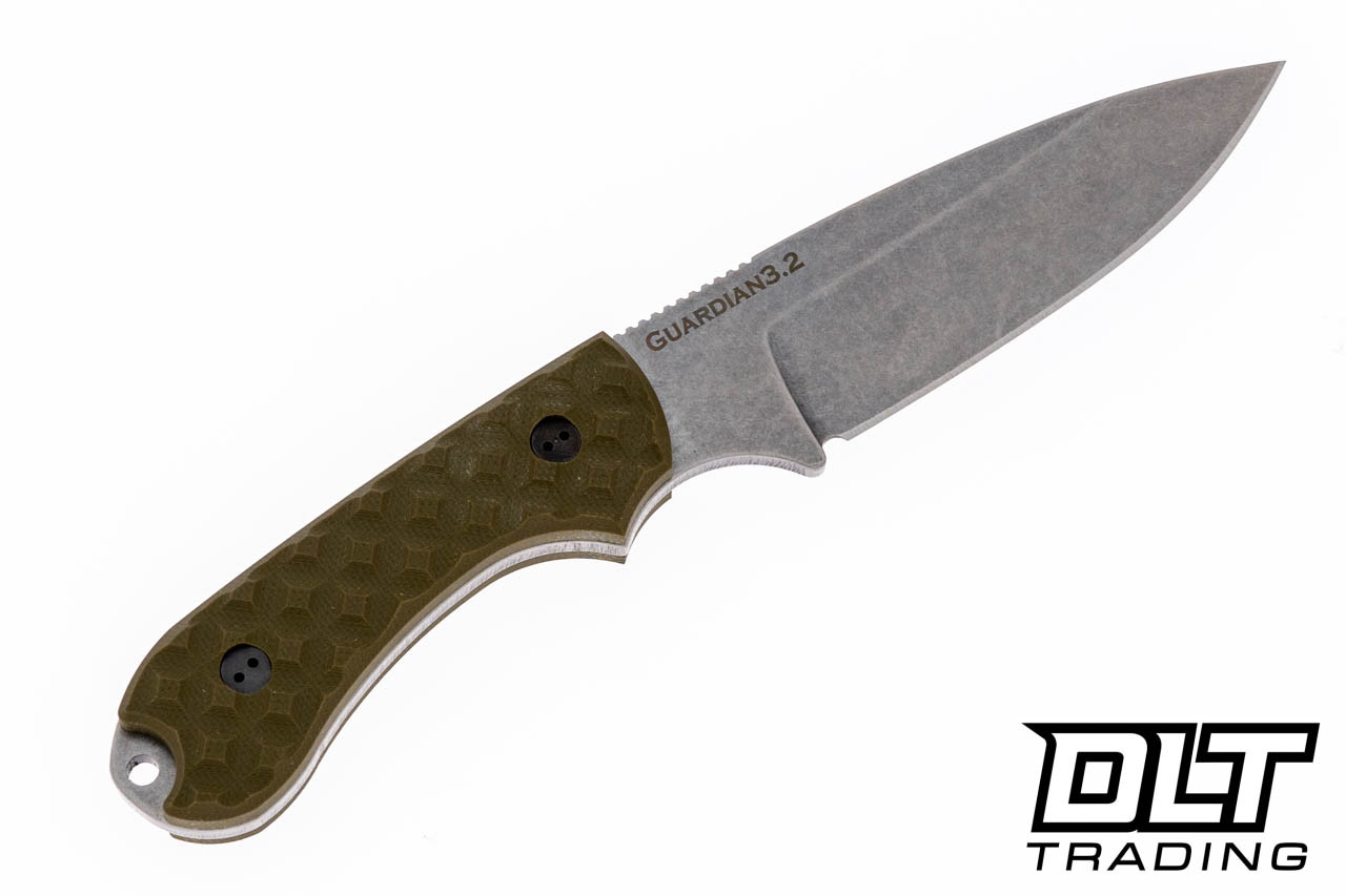 Bradford Guardian 3.2 MagnaCut - Textured OD Green - Saber Grind - Stonewashed - DLT Trading