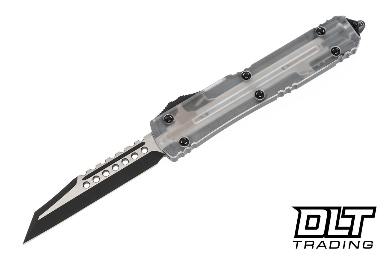 Microtech Ultratech Warhound - Clear - Black Blade - Signature Series