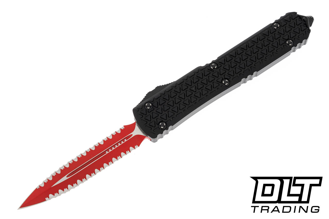 Microtech Ultratech D/E Sith Lord - Black Handle - Red Blade