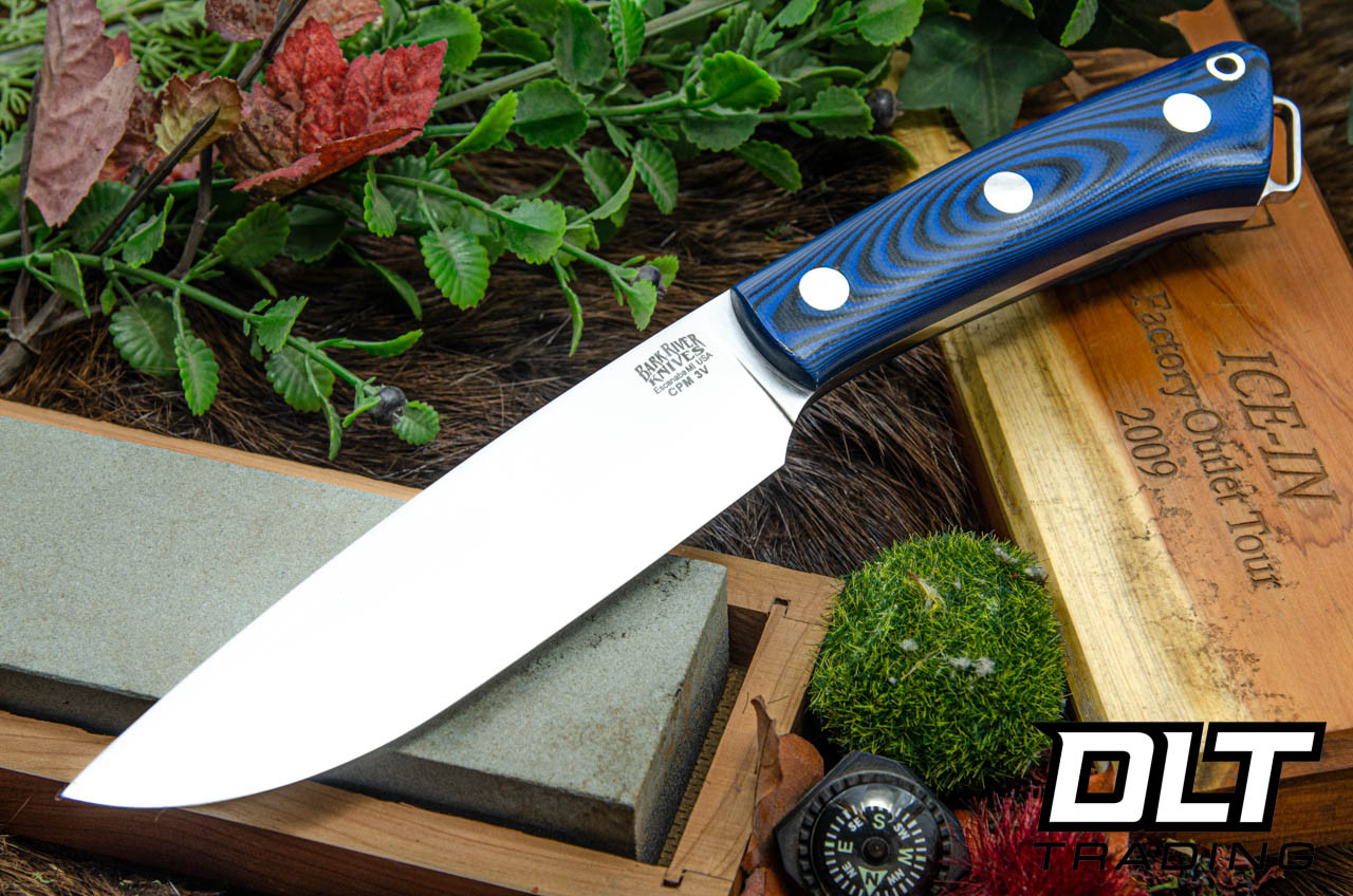 Bark River Fox River II LT 3V Blue & Black G-10