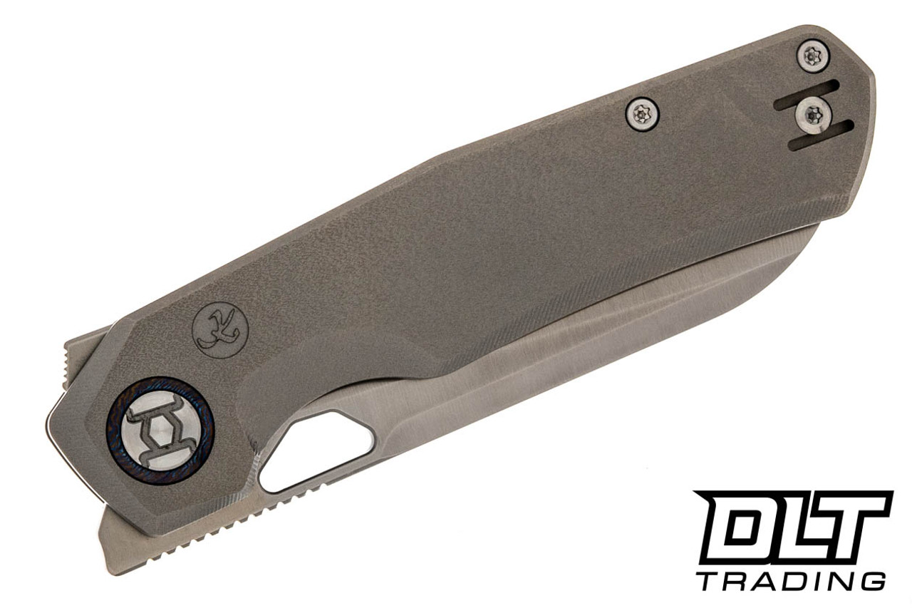 Kunwu Tao Sheepsfoot Vanax Sheepfoot Titanium Timascus Pivot Dlt