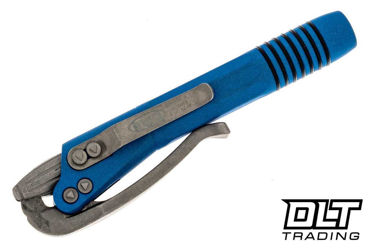 Microtech 401-SS-PBAP Siphon II Pen - Patriot Blue - Apocalyptic ...