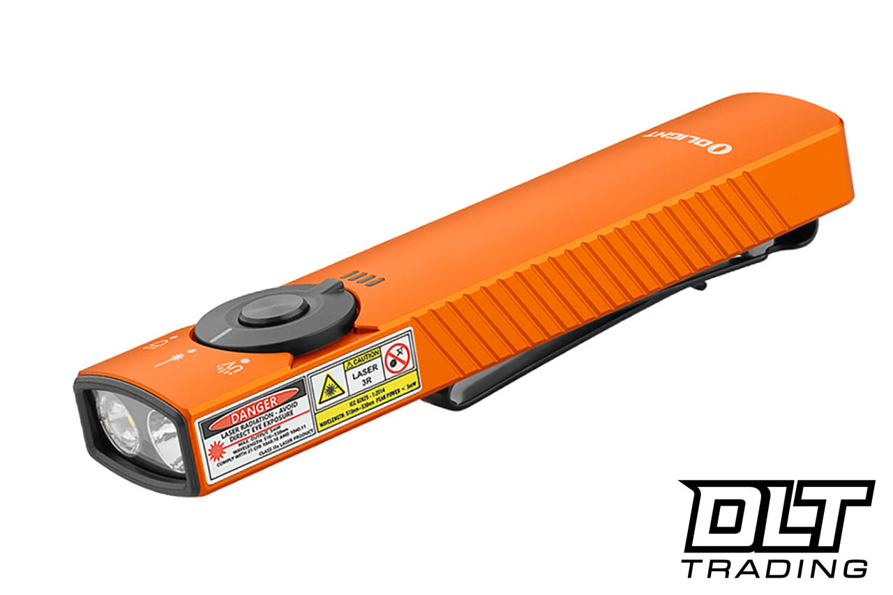Olight Arkfeld Pro - Orange - Cool White - UV & Green Laser - DLT Trading