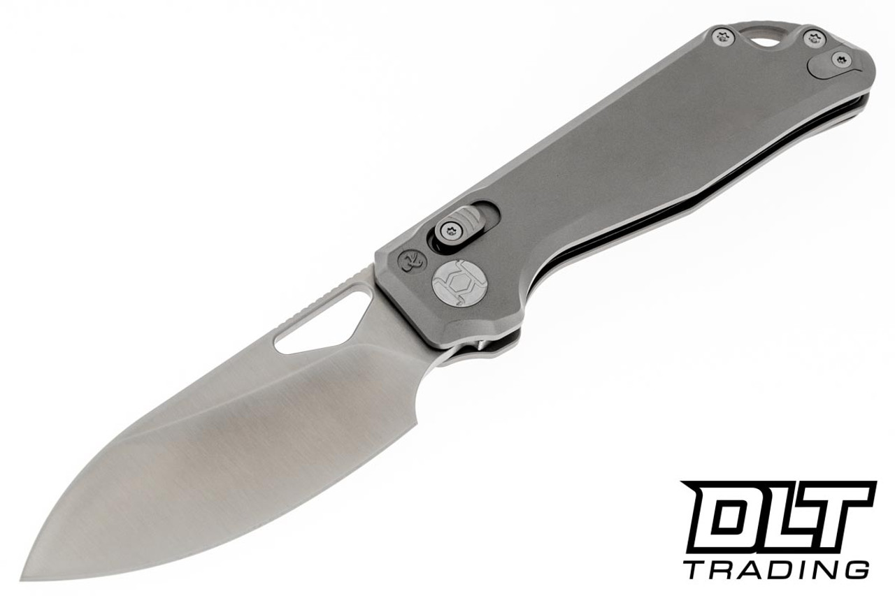 Kunwu Pulsar 705t 2 Orange Peel Textured Titanium Satin Elmax Blade
