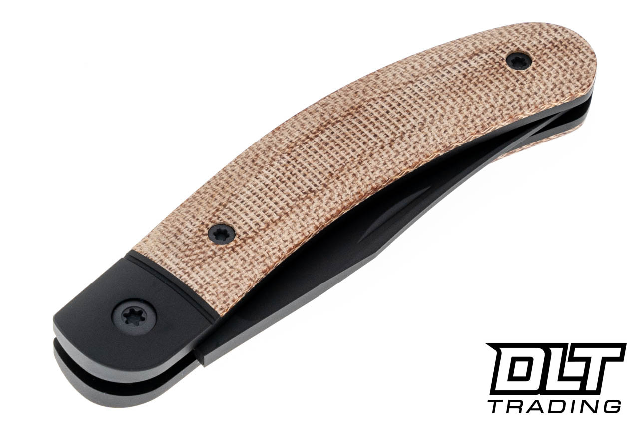 Jack Wolf Javelina Jack - Natural Micarta - Black Cerakote Bolster ...