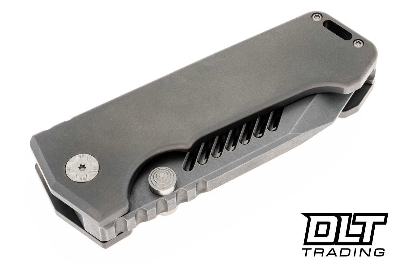 PMP Alpha Beast Gen 2 - Bead Blasted Titanium - Stonewashed Blade - DLT ...